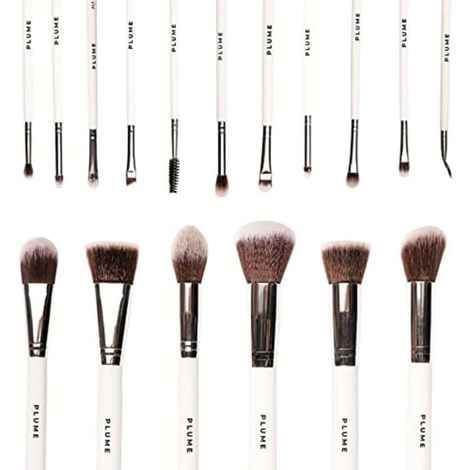 plum makeup brushes