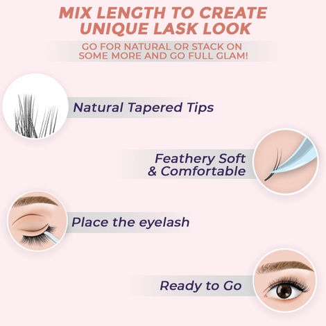 false eyelash sizes