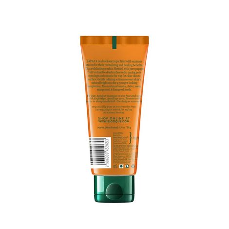 Buy Biotique Bio Papaya Revitalizing Tan Removal Scrub 50 g Online Purplle