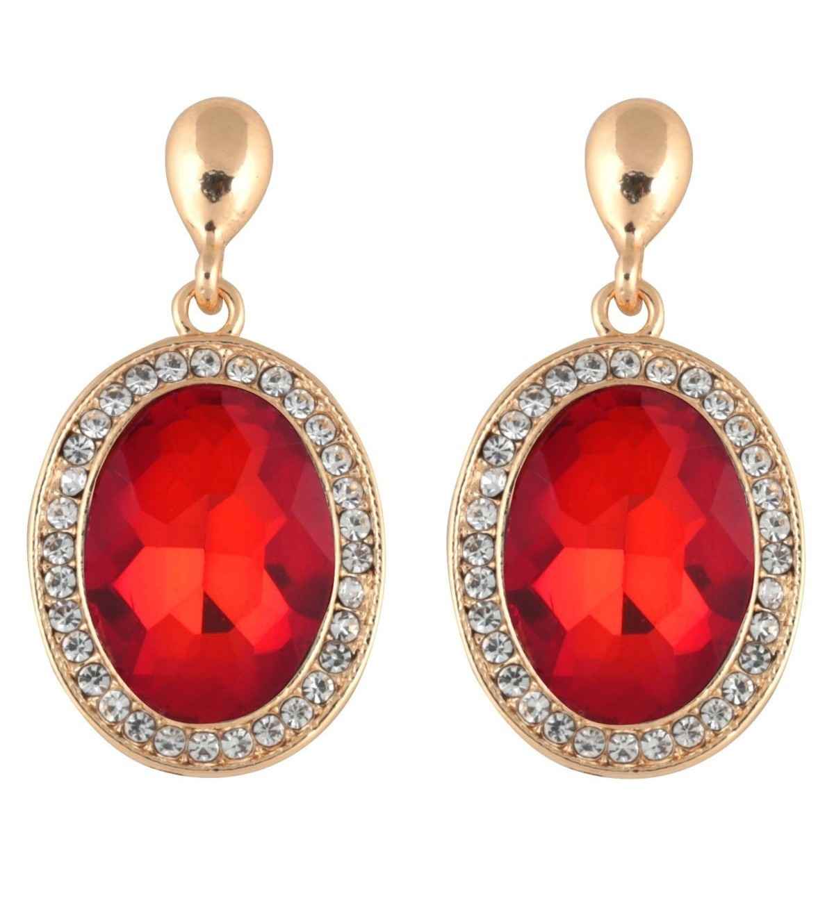 Stylish red earrings store
