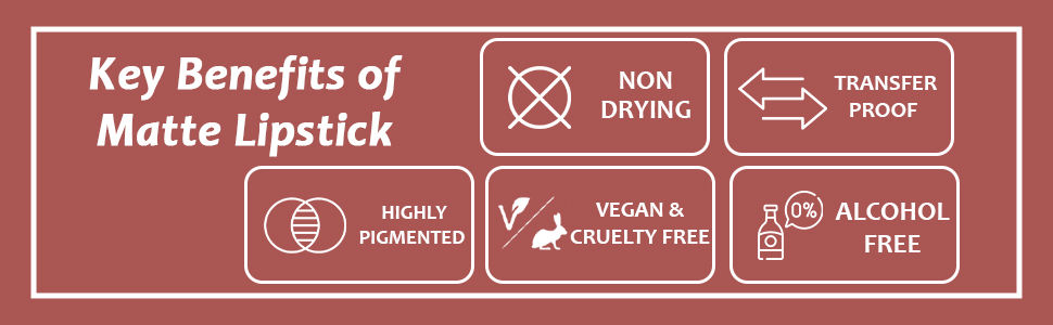 Iba Maxx Matte Liquid Lipstick – Burgundy Blush (2.6 ml)