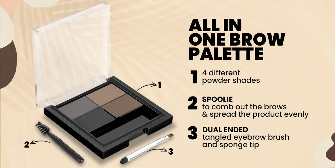MARS Instant Eyebrow Powder Cake and Brush