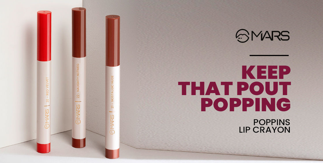 MARS Poppins Lip Crayon -Swooning Maroon