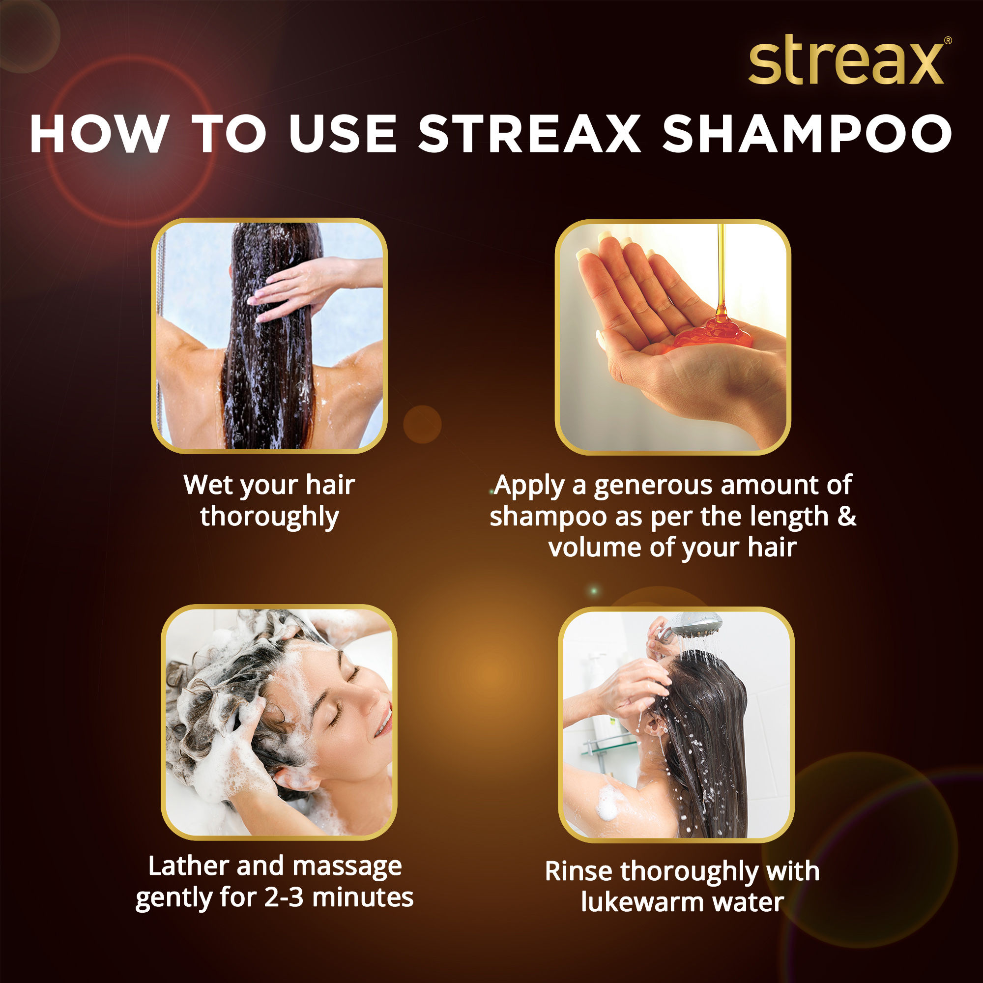 Streax Glossy Serum Shine Shampoo (240 ml)