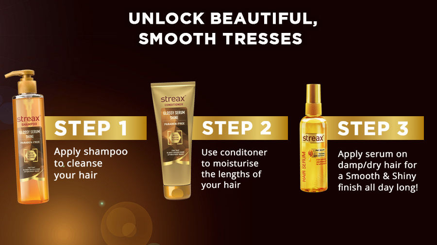 Streax Hair Serum vitalised with Walnut Oil 45 ml