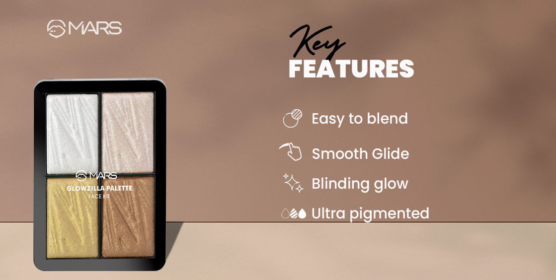 MARS 4 Shade Glowzilla Blush and Highlighter Kit-02