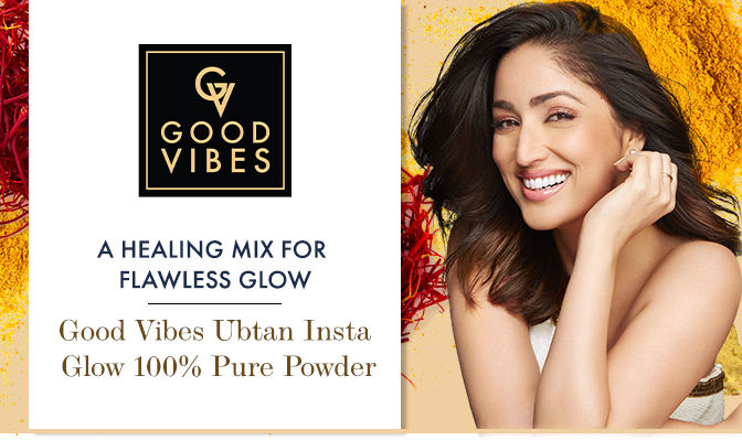 Good Vibes Ubtan Insta Glow Powder | 100% Natural, No Preservatives, No ...