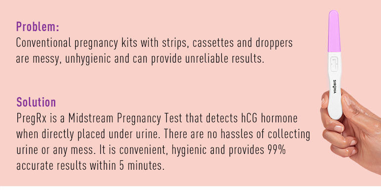 Sirona Home Pregnancy Test Kit, Easy to Use Midstream Urine Test Kit ...