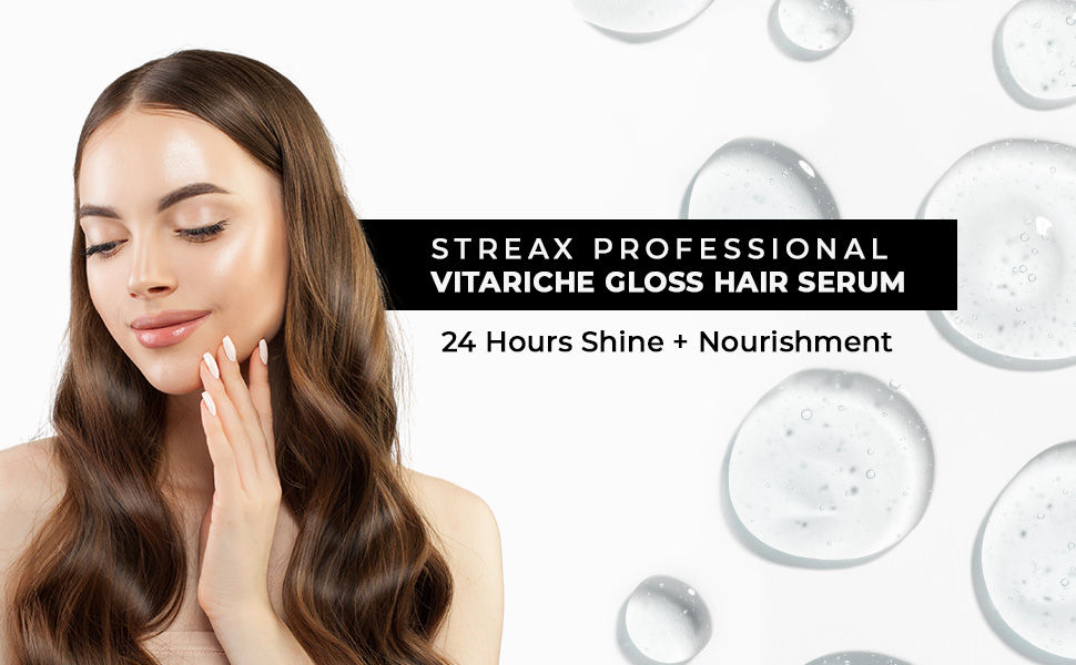 Streax Professional Vitariche Gloss Hair Serum (Pack of 3) | 3 Pcs