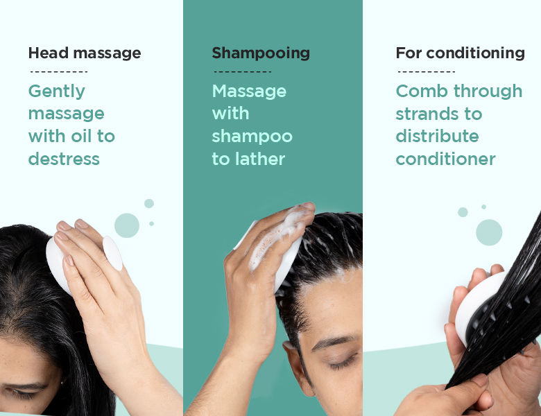 Pee Safe Sclap Massager | Shampoo & Conditioner Massager | Exfoliating ...