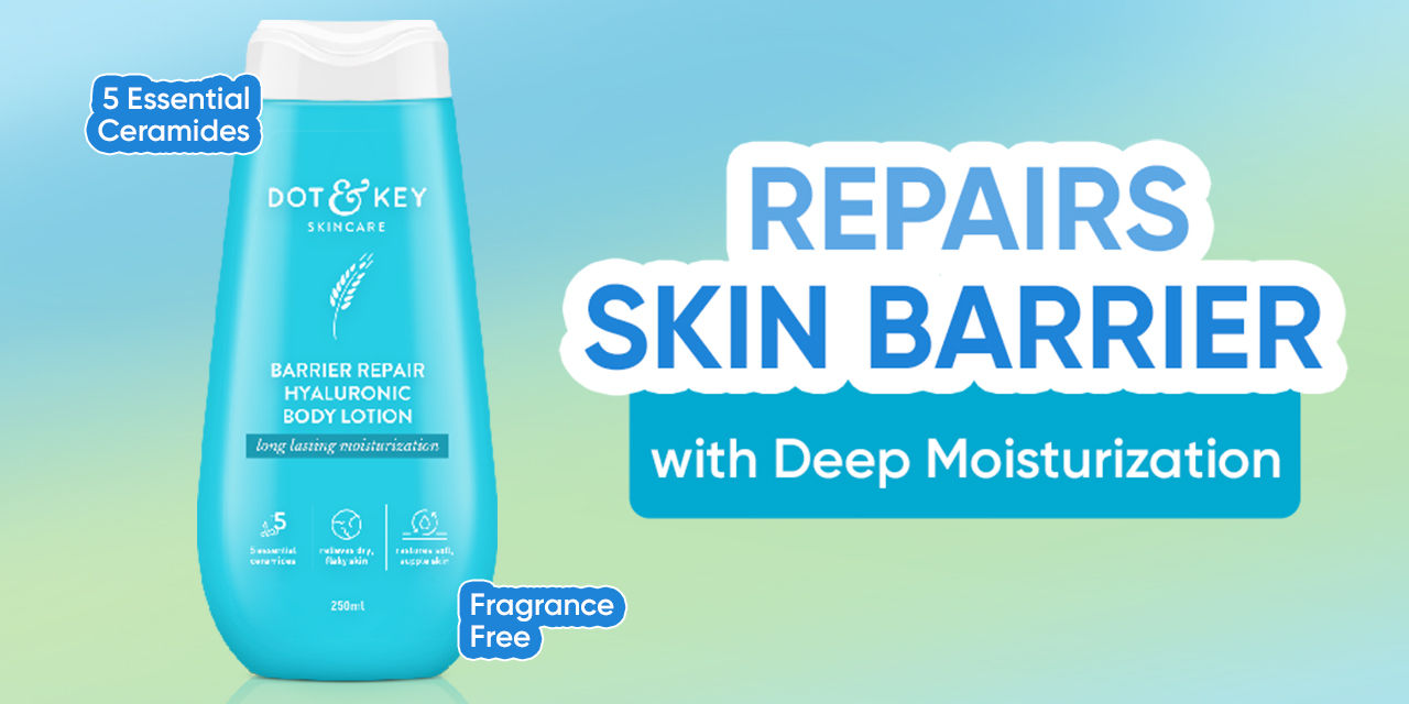 Dot & Key Barrier Repair Hyaluronic Body Lotion with 5 essential ...