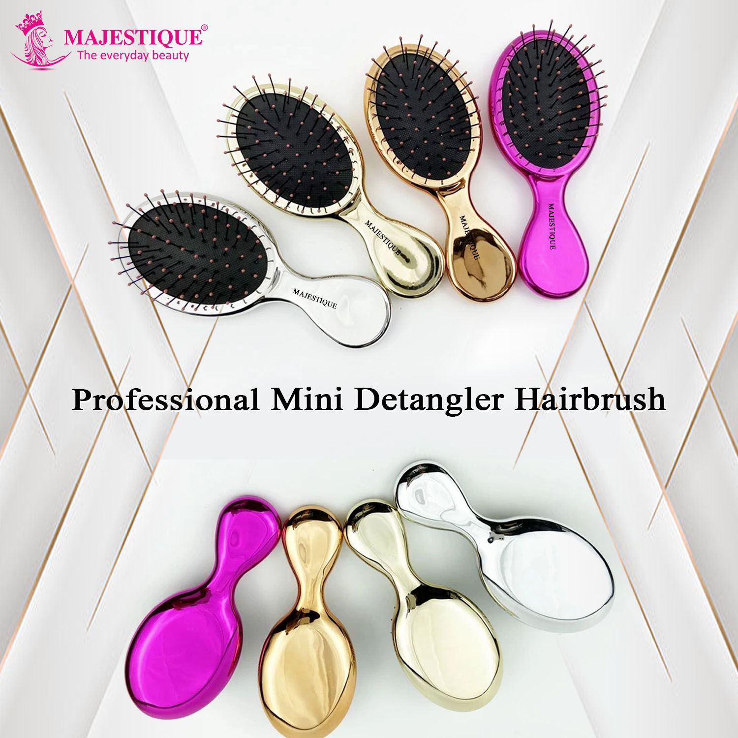 Mini detangler hairbrush