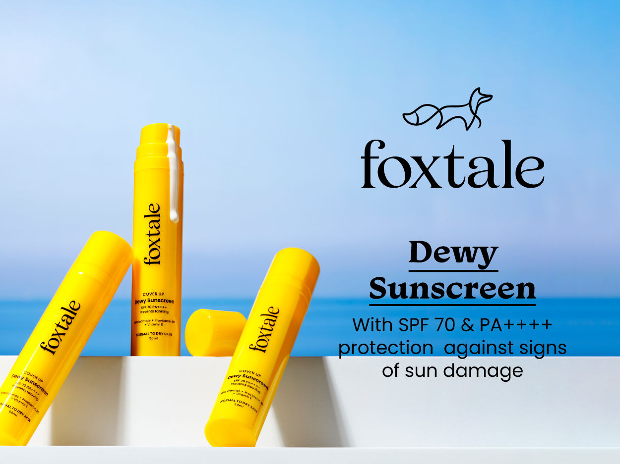 FoxTale CoverUp SPF 50+ PA++ Broad Spectrum Sunscreen Cream - 50ml