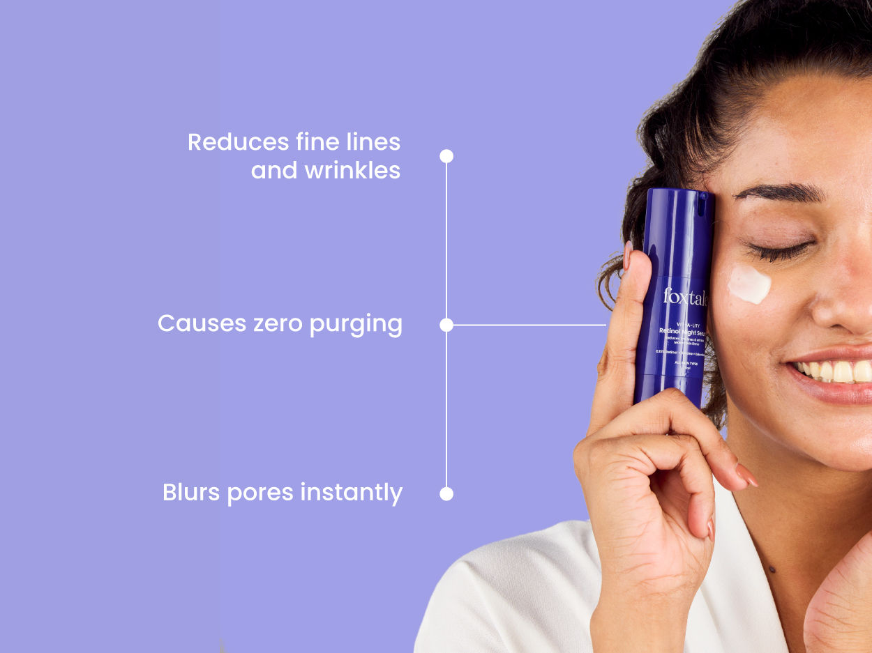 Foxtale Vit-A-Lity 0.15% Encapsulated Retinol Night Serum For Fighting ...