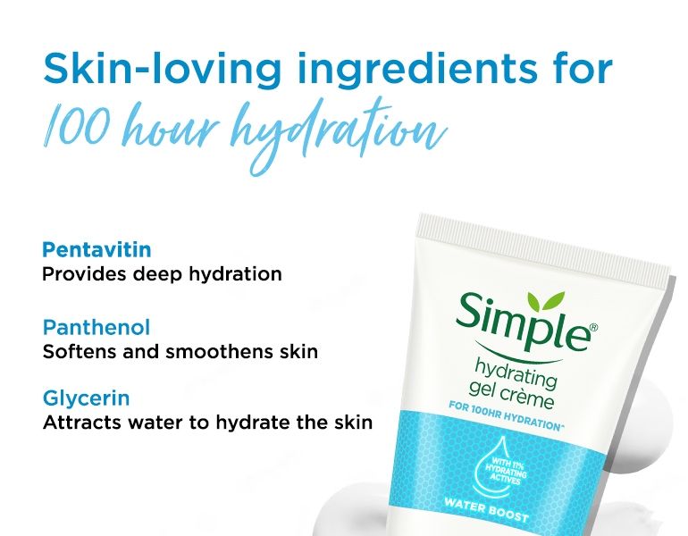 Simple Water Boost Hydrating Gel Creme, 50 g