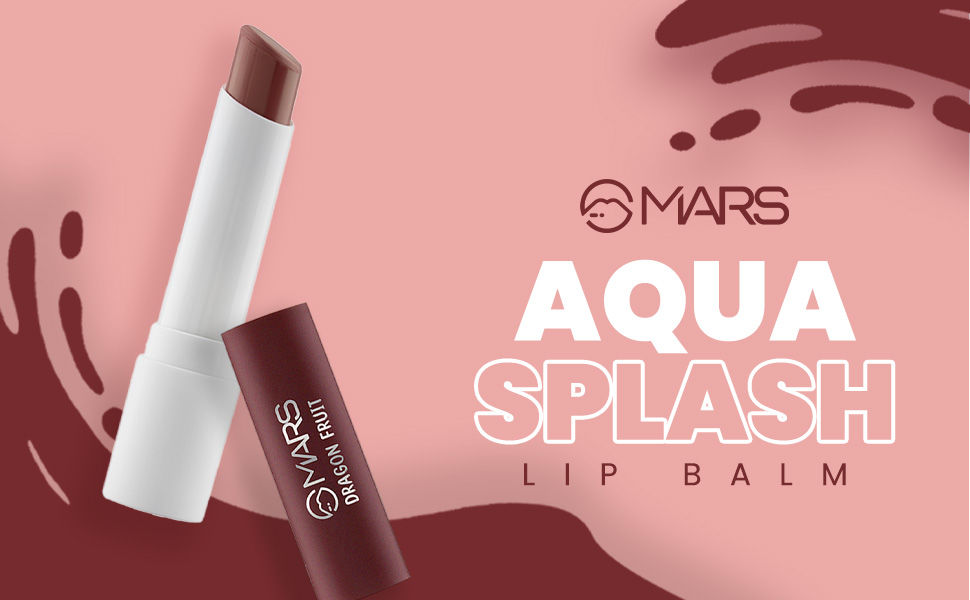 MARS Aqua Splash Tinted Lip Balm | 3.0 gm (04-PINK GUAVA)
