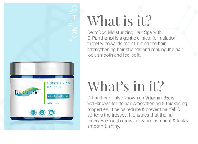 Dermdoc 2% D-Panthenol Hair Spa Mask (100 gm)