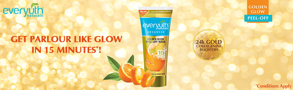 Buy Everyuth Naturals Advanced Golden Glow Peel Off Mask With 24k Gold