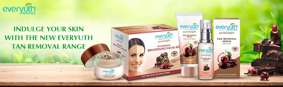 Buy Everyuth Naturals Tan Removal Brightening Facial Kit Online | Purplle
