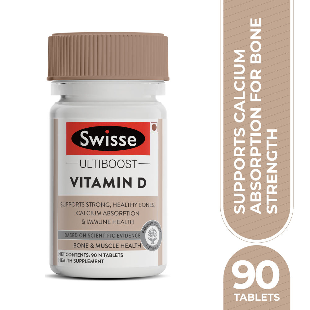 Buy Swisse Ultiboost Vitamin D3 Supplement for Immunity, Bones & Muscle ...