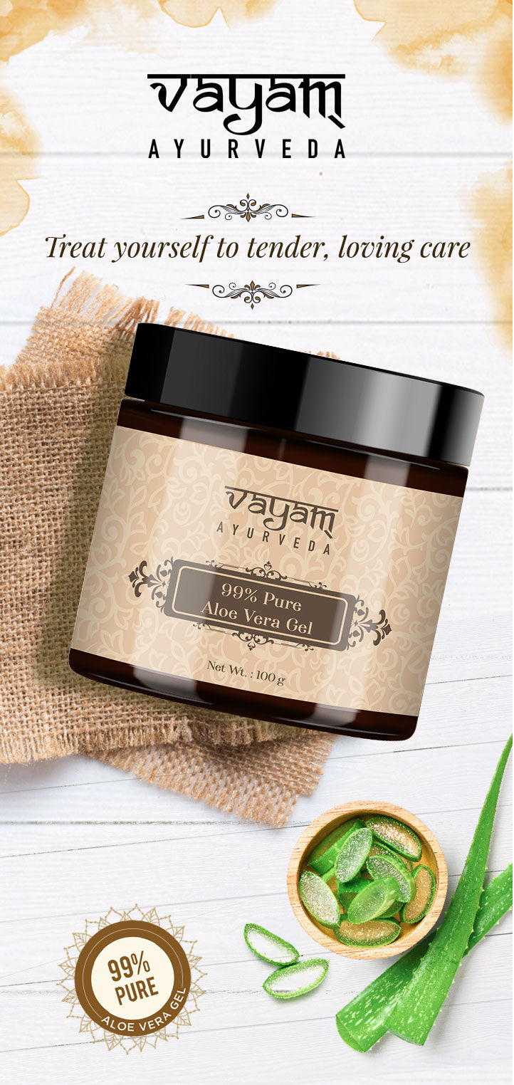 Buy Vayam Ayurveda 99% Pure Aloe Vera Gel (100 gm) Online | Purplle