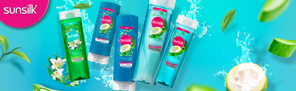Buy Sunsilk Coconut Water & Aloe Vera Volume Hair Shampoo (370 ml ...