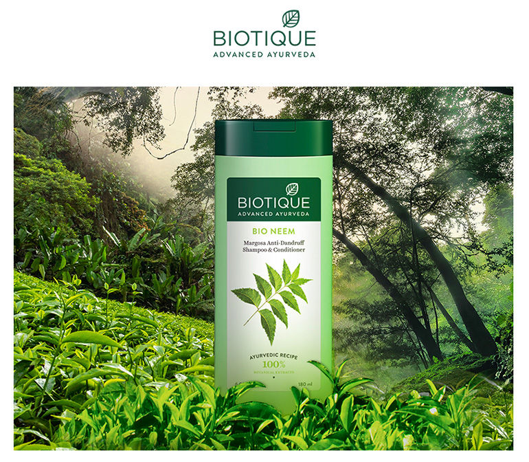 Buy Biotique Bio Neem Margosa Anti-Dandruff Shampoo & Conditioner (340 ...