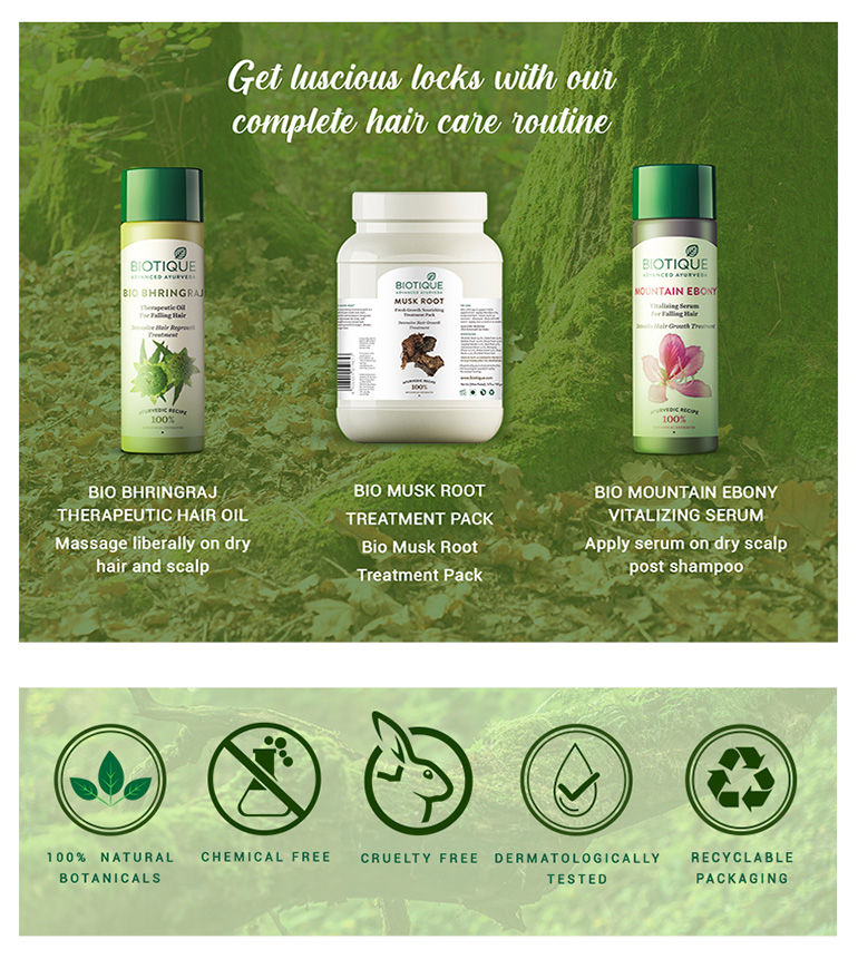 Buy Biotique Musk Root Fresh Growth Nourishing Treatment Pack(900 g ...