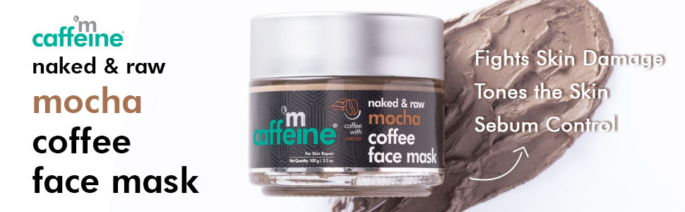 mCaffeine Mocha Coffee Face Mask for Skin Repair & Sebum Control with ...