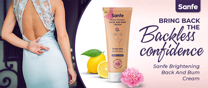 Sanfe Brightening Back and Bum Cream (50 g) Pack of 2