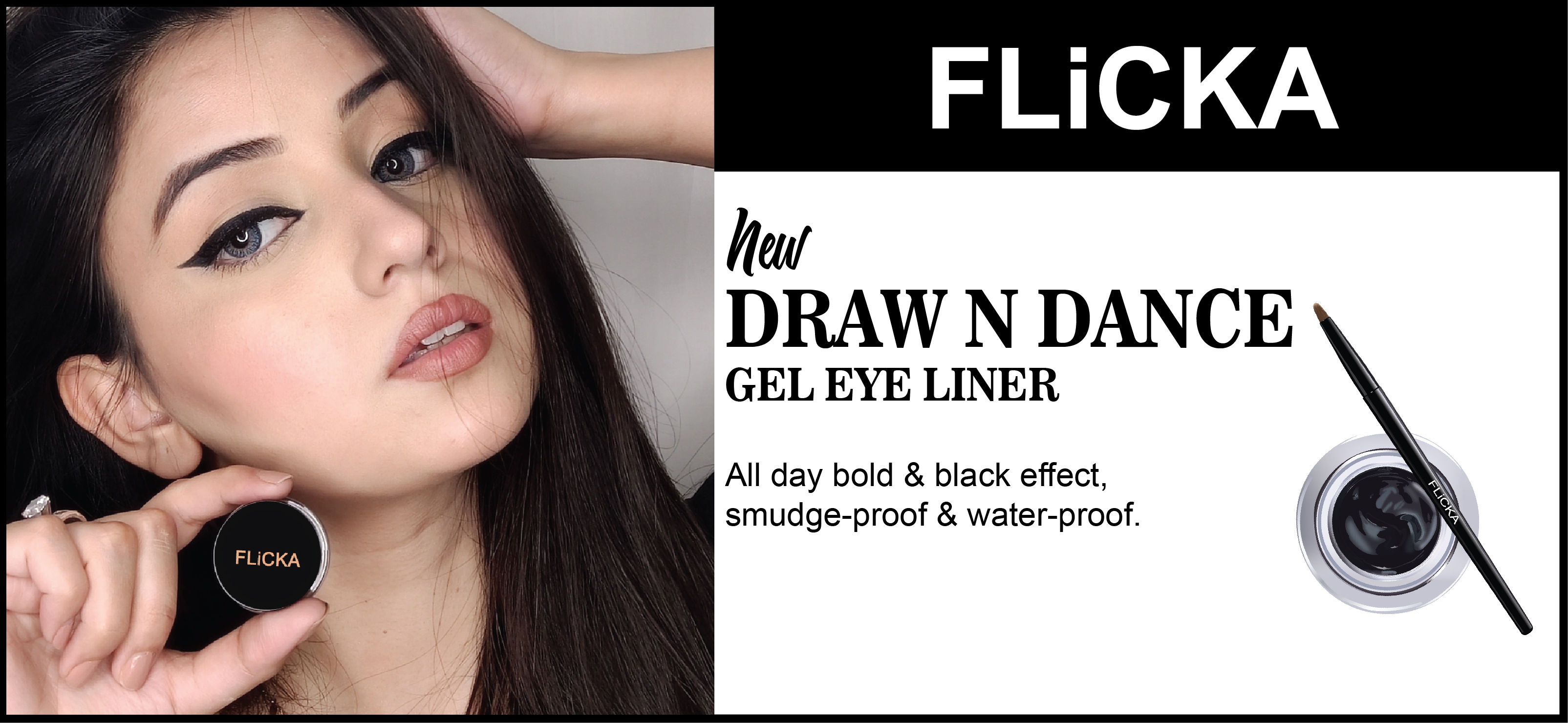 Flicka Draw N Dance Gel Eyeliner (5Gms)