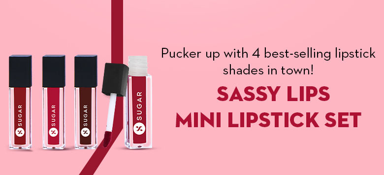 SUGAR Sassy Lips Mini Lipstick Set