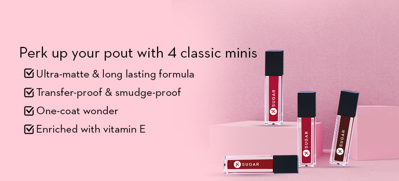 SUGAR Sassy Lips Mini Lipstick Set