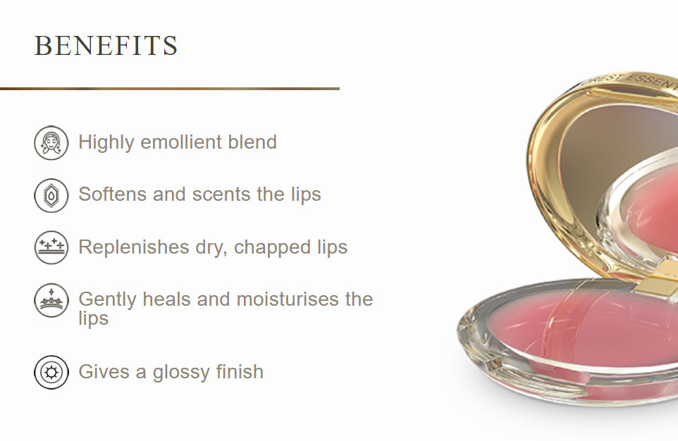 Forest Essentials Luscious Lip Balm Sugared Rose Petal 5 gms