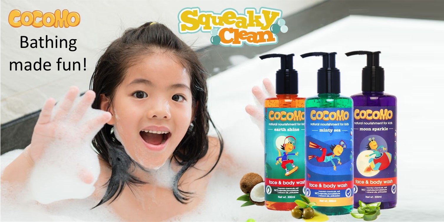 Cocomo Natural Aloe Vera & Coconut Oil Kids Face & Body Wash, Floral ...