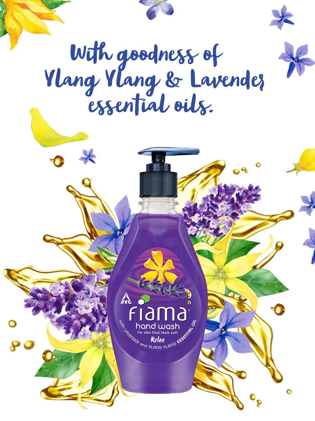 Fiama Relax Moisturising hand wash, Lavender and Ylang Ylang, 350ml