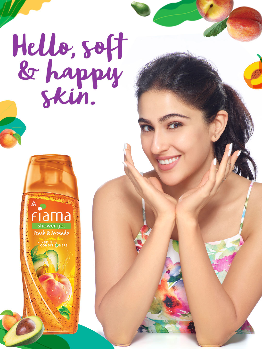 Fiama Shower Gel Peach & Avocado, Body Wash with Skin Conditioners for ...