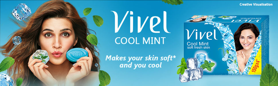Vivel Cool Mint soap 150g ( Pack of 4)