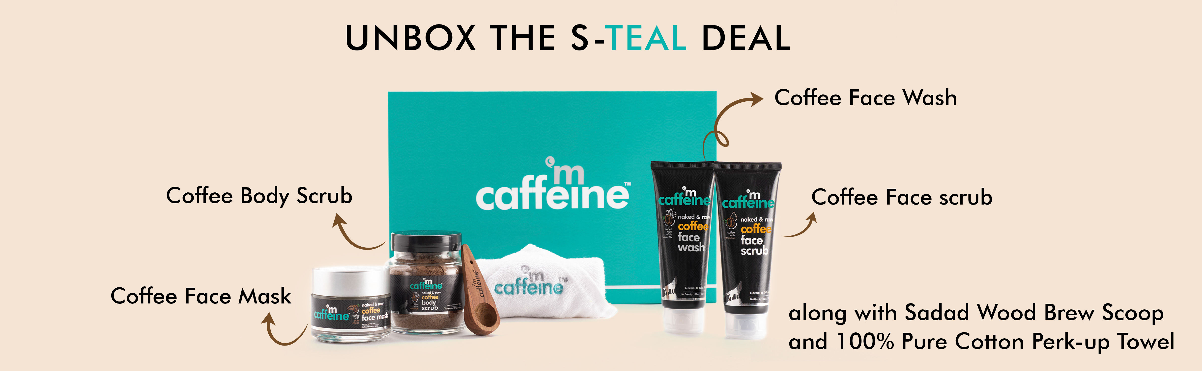 Buy Mcaffeine Coffee Mood Skin Care Gift Kit - 400 gm Online | Purplle