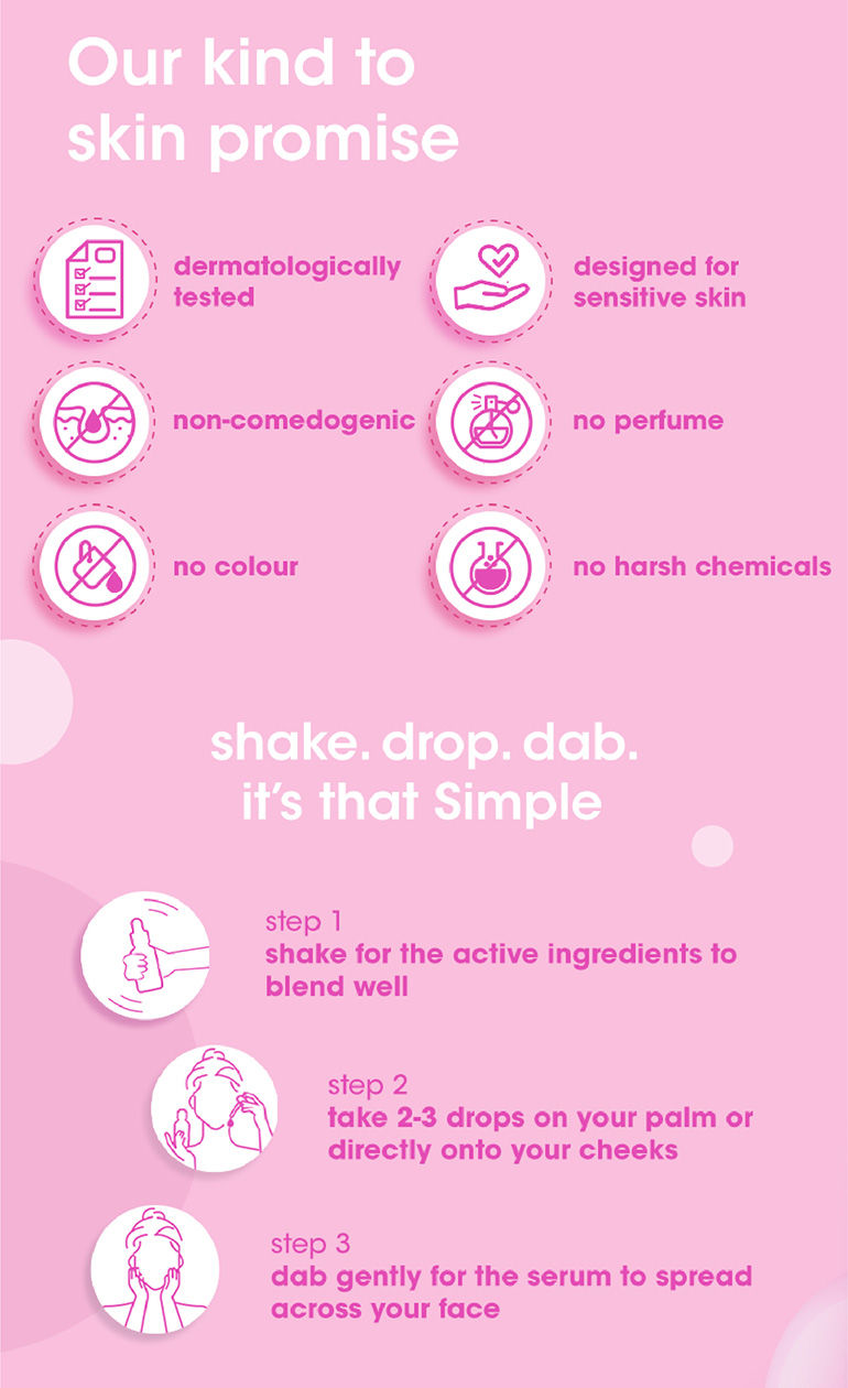 Simple Booster Serum - 10% Niacinamide For Even Skin Tone, 30 ml