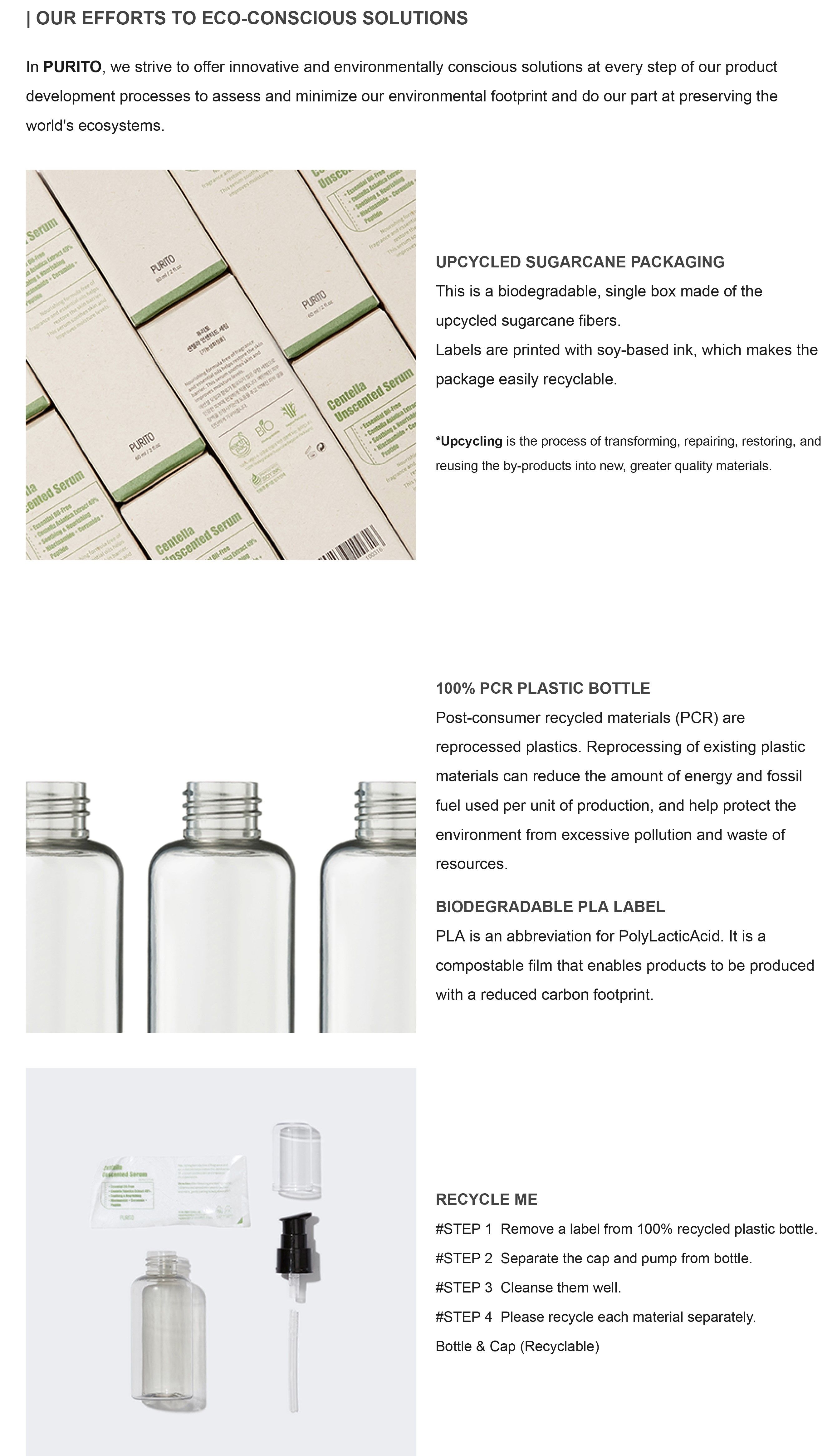 PURITO Centella Unscented Serum (60ml) | Korean Skin Care