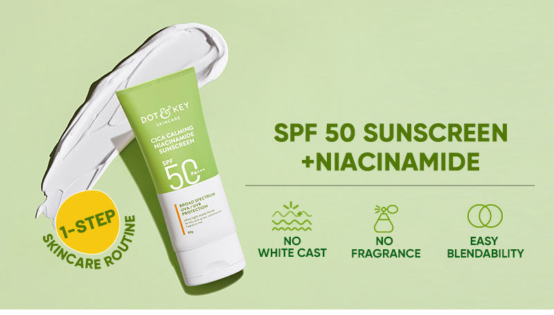 Dot & Key Cica Calming Niacinamide Sunscreen SPF 50 PA+++ (50 g)
