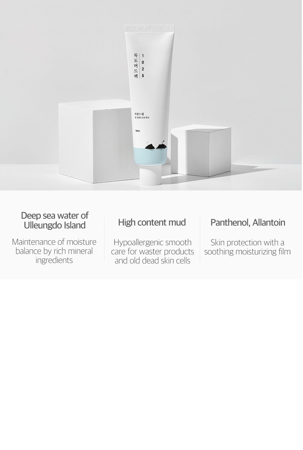 Round Lab 1025 Dokdo Mud Pack (100 ml) | Korean Skin Care