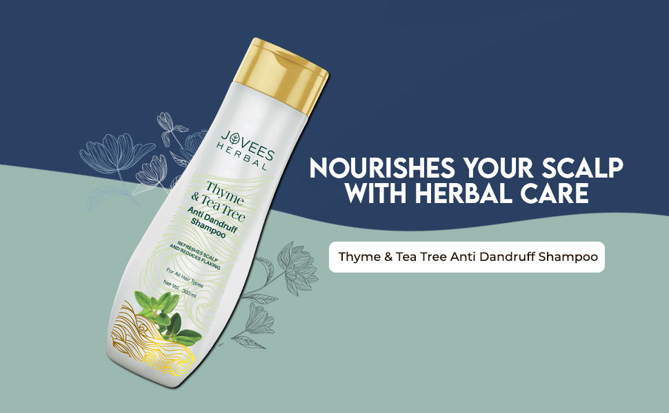 Jovees Thyme & Tea Tree Anti Dandruff Shampoo (300 ml)