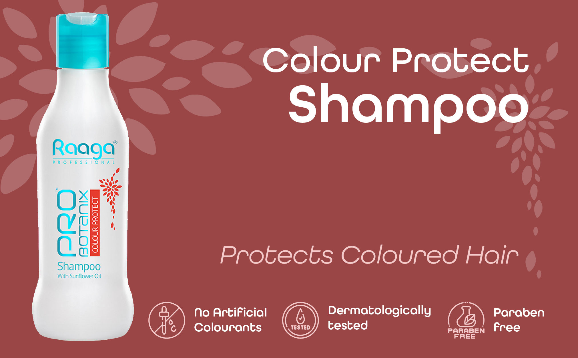 Raaga Professional Pro Botanix Colour Protect Shampoo, With Sunflower ...