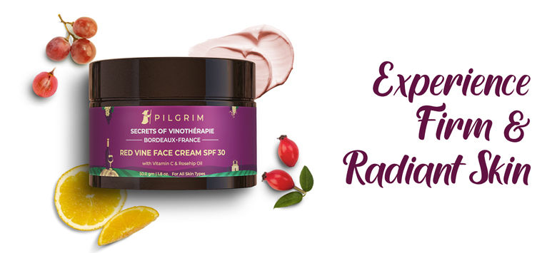 Pilgrim Red Vine Face Cream Spf 30 (PA+++) 50gm