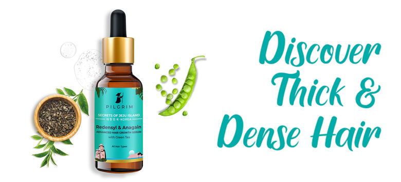 Pilgrim Hair Growth Serum with Redensyl & Anagain for Hair Fall Control ...