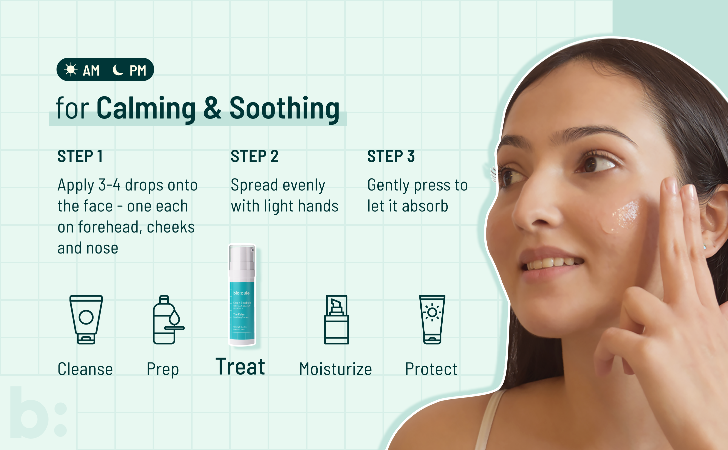 Biocule The Calm Soothing Serum, Cica, Bisabolol & Polyphenols for ...