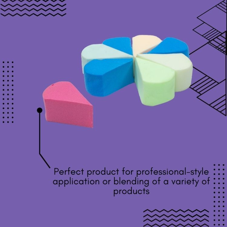 Buy Bronson Professional Mini Makeup Sponge Wedges Set (Color May Vary ...