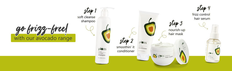 Plum Avocado Soft Cleanse Sulphate-Free Shampoo for Frizz-Free & Smooth ...
